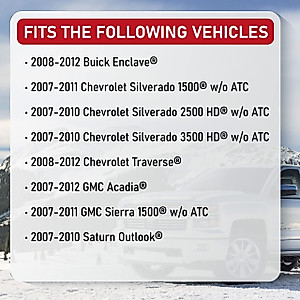 AC Heater Blower Motor with Fan - Compatible with Buick, Chevy, GMC & Saturn Vehicles - Enclave, Silverado, Silverado 3500 HD, Traverse, Acadia, Sierra - Replaces 15-81786, 22810567, 700236