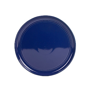 Double Line 8.25" Salad Plate, Set of 6, Cobalt Blue