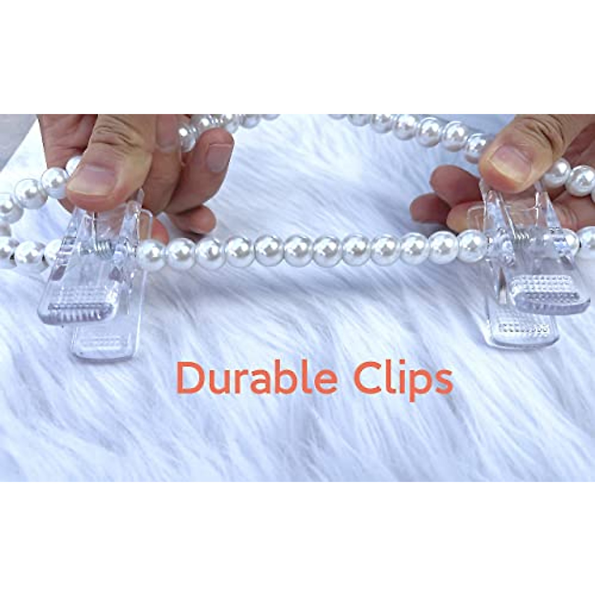 Aimeely 10" Pearl Adult Kids Pants Hangers Luxury Pack of 5 Non-Slip Metal Heavy Duty Party Daily Clothes Rack 1#