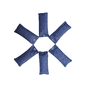 Bamboo Charcoal Deodorizing Air Purifier Bag | Pack Of 6 | Smell Odor Absorber | Charcoal Air Freshener Bag | Breathe green Charcoal Bag |For Shoes, Gym, Suitcase, And Closet | Lightweight