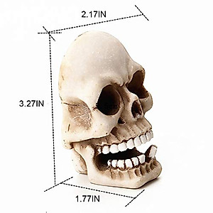 PANEY Skull Sculpture Key Storage Hook, Skeleton Key Holder Wall Mounted Hooks, Key Stand for Home Wall Decoration Funny Gift