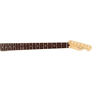 Fender American Channel Bound Telecaster Neck, Modern C, 21 Medium Jumbo Frets, Rosewood Fingerboard