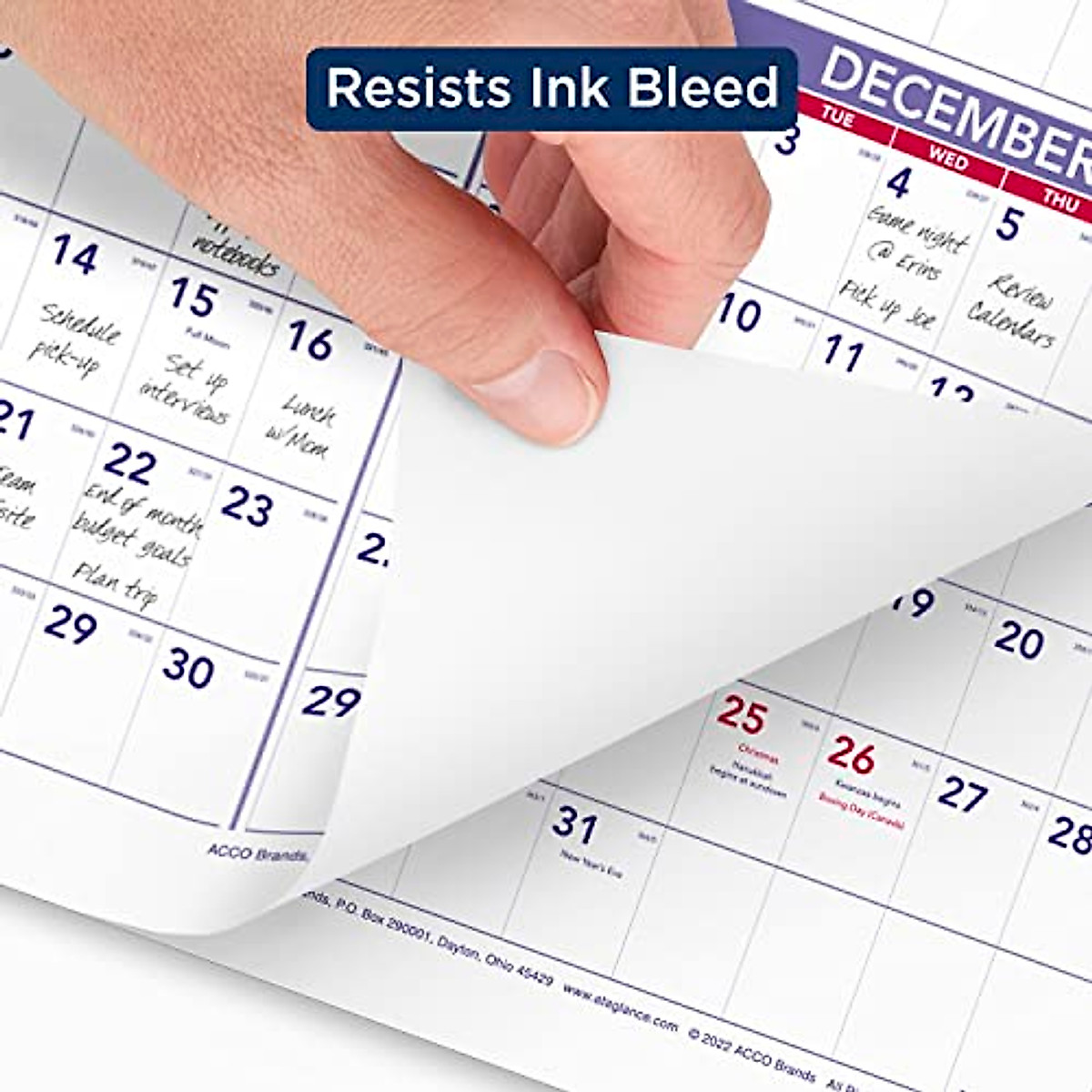 AT-A-GLANCE 2024 Paper Wall Calendar Monthly Planner, 24" x 36", Extra Large (PM122824)