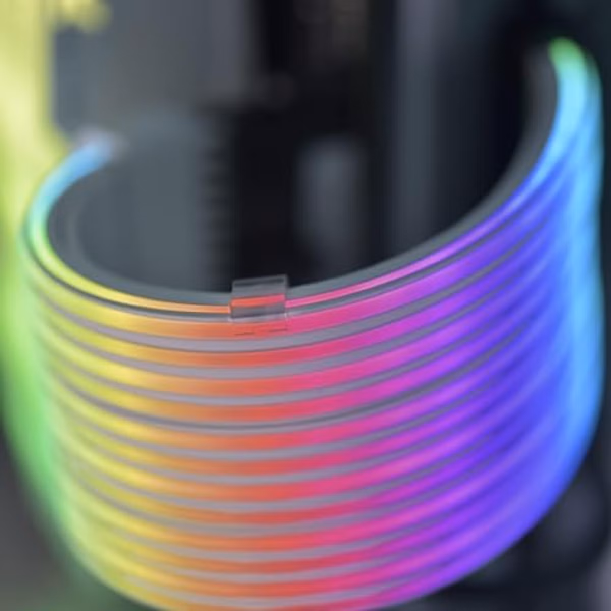 Lian Li Strimer Plus V2 24 Pin (PW24-PV2) -Addressable RGB Power Extension Cable (Strimer L-Connect 3.0 Controller Included) - for Motherboard Connector, PW24-PV2 BLACK
