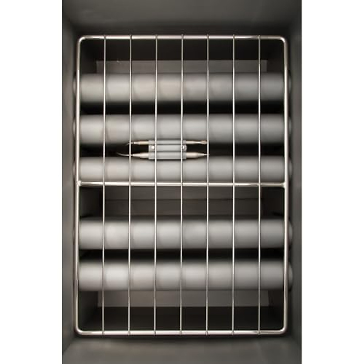 EMPURA 80 lb Freestanding Floor Natural Gas Fryer | Deep Frying with (2) Removable Baskets and (5) Cast-Iron Vertical Burner Tubes for Kitchen Restaurant | 39.36"H x 21"W x 30.32"D, Stainless Steel