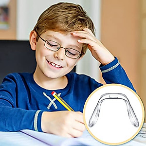 12 Pieces U Shaped Eyeglasses Nose Pads Bridge Plastic Eye Glasses Nose Support Pads Anti Slip Nose Pieces for Eyeglasses Soft Plug-in Air Chamber Glasses Nose Guard Eyewear Accessories (6 Styles)