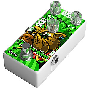 AZOR Distortion Guitar Pedal Rich Overtones Dog Distortion Analog Effect Pedal for Electric Guitar True Bypass AP507