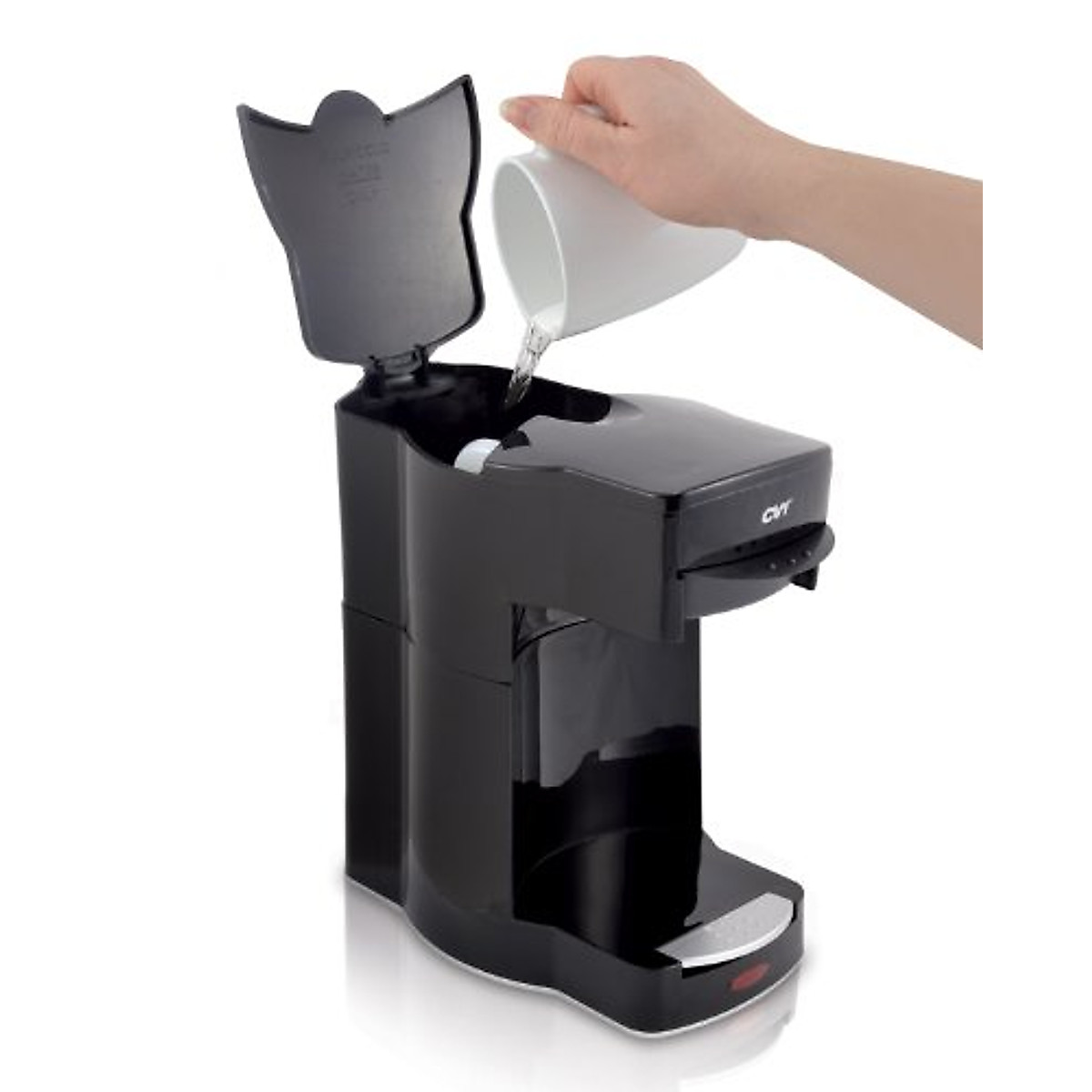 Café Valet Black Single Serve Coffee Brewer, Exclusively for use with Café Valet Coffee Packs