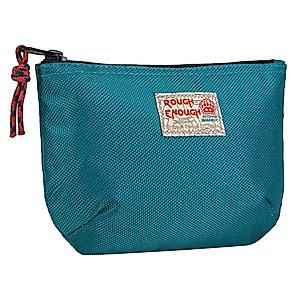 Rough Enough Travel Cord Organizer Bag for Electronics Tech Organizer Travel Case Small travel Makeup Bag for Purse Insert with Zipper Blue