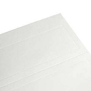 Place Cards - 60-Pack Large Tent Cards, Blank Foldover Table Placecards, Seat Assignment for Wedding, Holiday Dinner, Restaurant Reservation, Laser and Inkjet Printer Friendly, 3.5 x 11 Inches