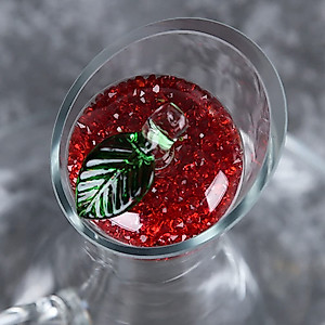 Cabilock Wine Bottle Glass Plug Ball Stoppers Fruit Shaped Caps for Wine Decanter Carafe Bottle Replacement Sealing Stoppers