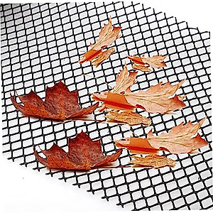 DOITOOL 1 Set Anti-Falling Net Roof Gutter Guard Mesh Fence Net Cover Mesh Strainer Downspout Filter Plastic Fencing Sink Nets Plastic Gutter Guard Plastic Gutter Guard Net Mesh Black Leaf