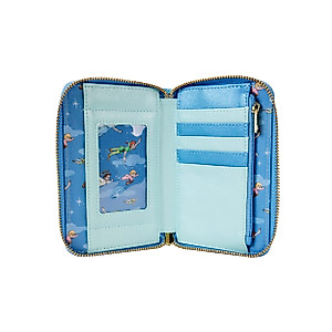 Loungefly Peter Pan You Can Fly Glow Zip Around Wallet Standard