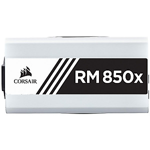 Corsair RMX White Series (2018), RM850x, 850 Watt, 80+ Gold Certified, Fully Modular Power Supply - White, 80 PLUS Gold (CP-9020188-NA)