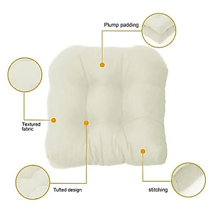 CFMYTX Outdoor/Indoor 19"x19" Chair Cushions Set of 2, Waterproof All Weather U-Shape Seat Pads Decoration for Patio Garden Furniture Home Office(Purple)