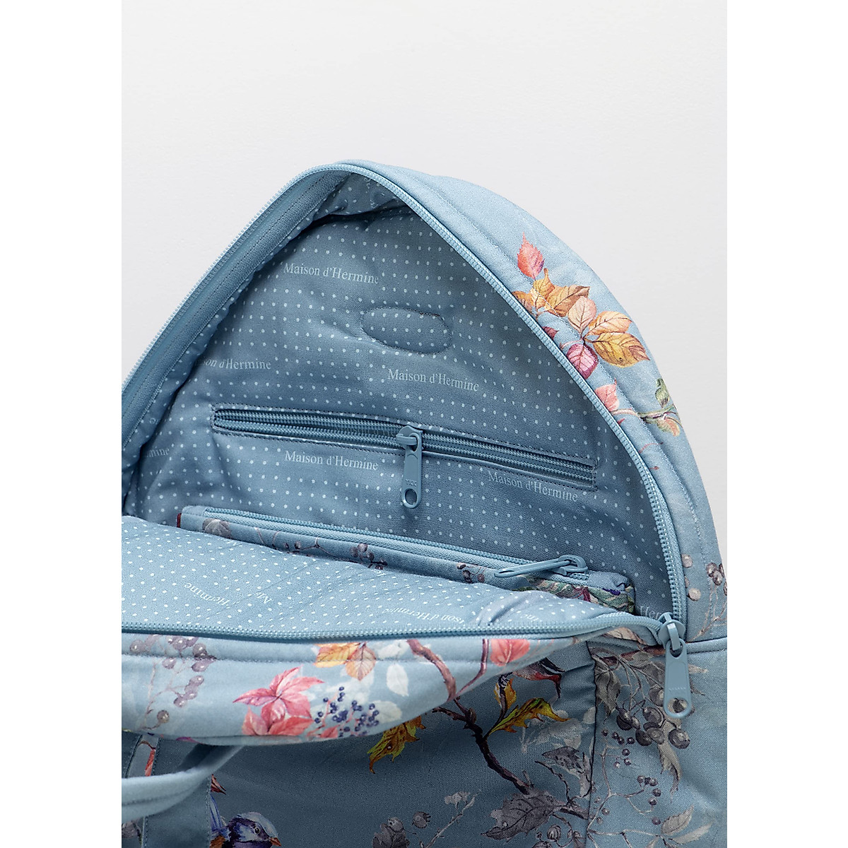 Maison d' Hermine Equinoxe Cotton Backpack with Small Pouch Lightweight Bag for Travel College School Work Beach Perfect for Women & Men Students