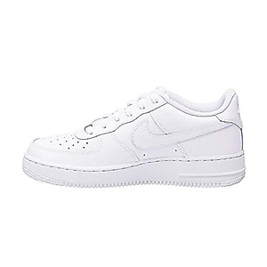 Nike Air Force 1, White/White, 6 US Unisex Little Kid