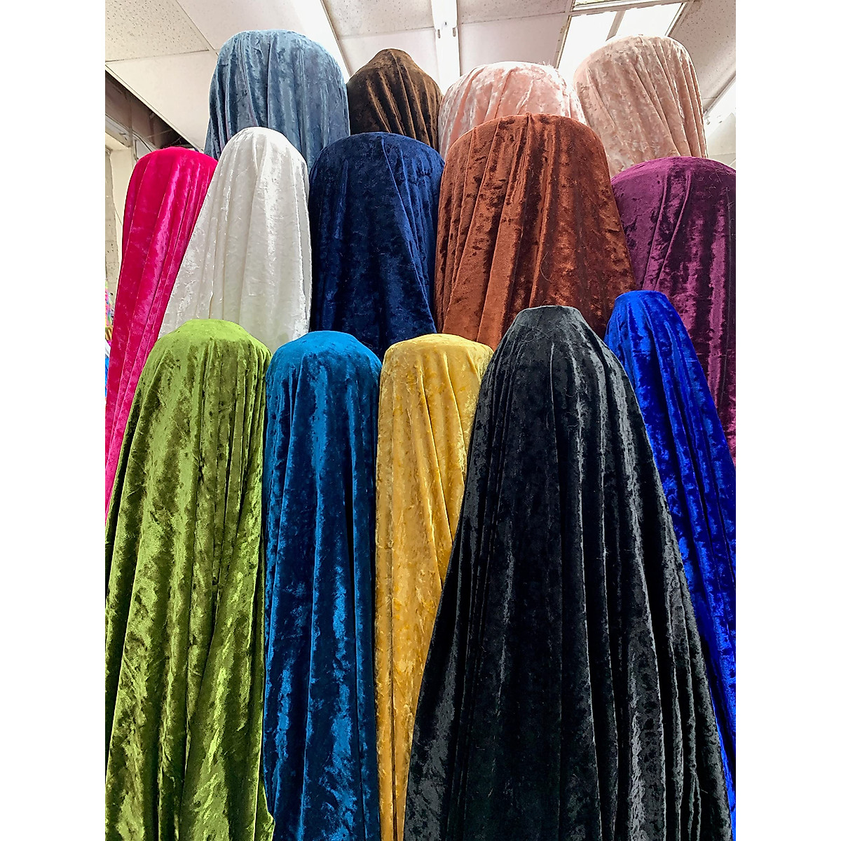 Samantha Wine Polyester Stretch Crushed Velvet Fabric by The Yard for Bows, Topknot. Headwraps, Scrunchies, Clothes, Costumes, Crafts