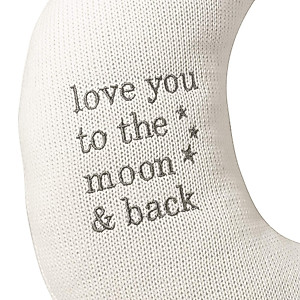 Lillian Rose White Star and Gray Moon Nursery Pillow Set
