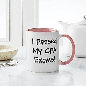 CafePress Passed CPA Exams Success Celebration Mug Ceramic Coffee Mug, Tea Cup 11 oz