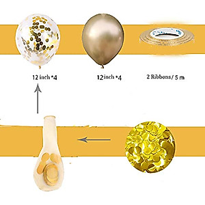 Kunggo Gold 75th Birthday wedding anniversary Party Decorations Supplies,Gold Number 75 Foil Mylar Balloons Latex Balloons Decoration,Funny sweet 75th Birthday for WomenMen.