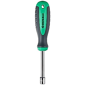 Amazon Brand - Denali 7-Piece Hollow Shaft Nut Driver Set with Cushion Grip Handles