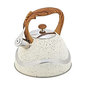PDGJG 3.5L Stainless Steel Whistling Tea Kettle Coffee Teapot Water Bottle with Heat-Proof Handle for Gas Stoves, Induction Cookers