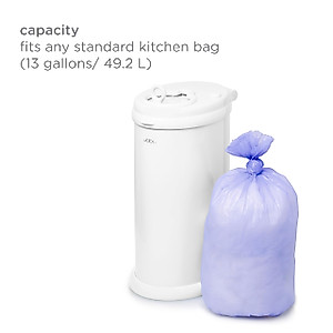 Ubbi Disposable Diaper Pail Plastic Bags, Value Pack, 75 Count, 13-Gallon Bags