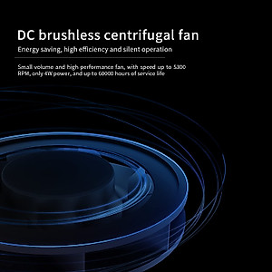 LUFTRUM Portable Car Air Purifier with Double-Rotating Air Purification Duct for Cleans Air, Collect Dust, Remove Odor, Quiet 99.9% Removal to 0.1 Microns, Ideal for Your Love Vehicle(Grey)