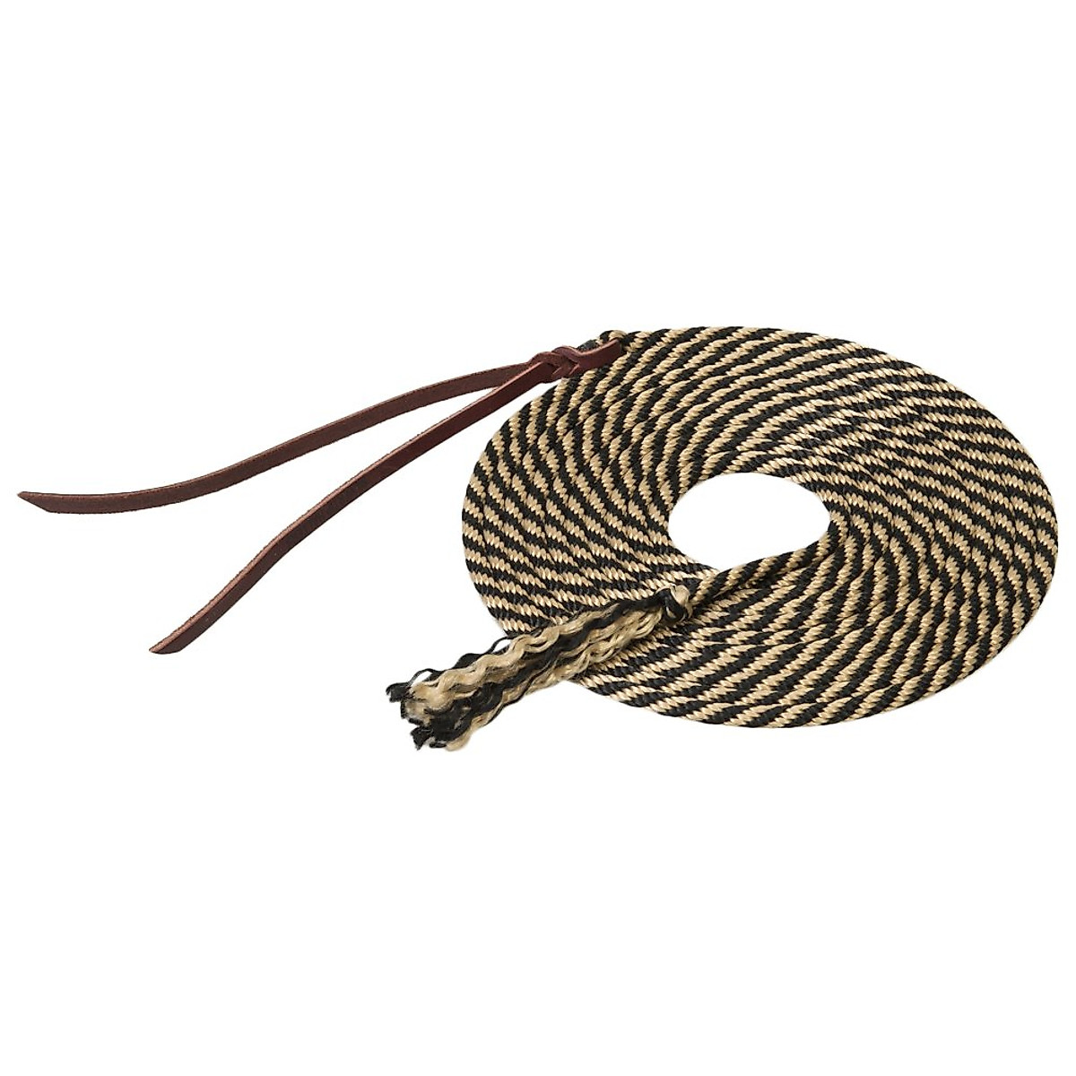 Weaver Leather Silvertip Get Down Rope Black/Tan, 14-Feet