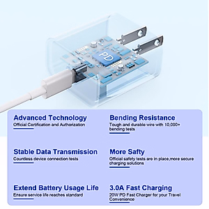 Fast Charger iPhone Cord,Long iPhone Charging Cable [Apple MFi Certified]2Pack PD USB Type C Apple Charger Fast Charging 6FT Apple Cord Lightning Cable for iPhone 14/13/12/11 Pro Max/XR/XS/SE2022/iPad