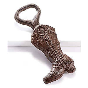 Giftcraft 087778 Cowboy Boot Design Bottle Opener, 5.9 Inches Height, Cast Iron