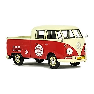 Coca-Cola 1/24 1963 Volkswagen Type 2 T1 Pickup with Metal Vending Machine