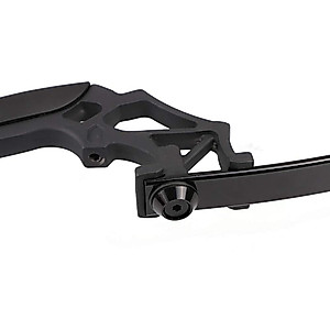 Toparchery Archery Takedown Recurve Bow Hunting Long bow Set Alloy Riser - Right Hand Black - Draw Weight 30lbs 40lbs - with Arrow Sight, Arrow Brush (Black, 40lbs)