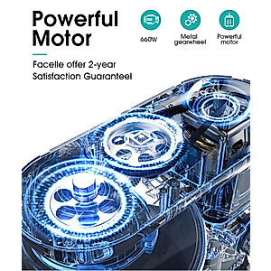 Facelle Stand Mixer, Electric Kitchen Mixer, 6 Speed Tilt-Head Stand Mixer with Pulse, Attachments include 6.5QT Bowl, Dishwasher Safe Beater, Dough Hook, Whisk for Dough, Baking,Cakes, Cookie -Silver