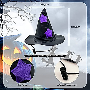 Chichome Cat Halloween Costumes Halloween Pet Wizard Costume for Small Dog Cat Dog Cat Wizard Costume for Cosplay Halloween Party Halloween Christmas Pet Costume Gift for Small Dogs Cats
