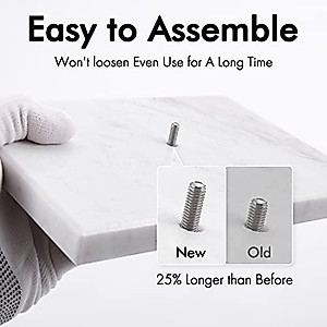 KES Hand Towel Stand with Marble Base, Hand Towel Holder for Bathroom, Hand Towel Rack for Vanity Countertop, SUS304 Stainless Steel, BTH210S20-2