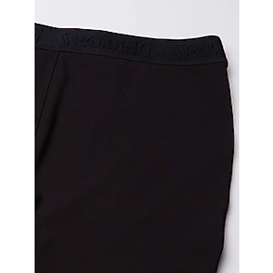Spalding Women's Athletic Reflective Bike Short, Black, XL
