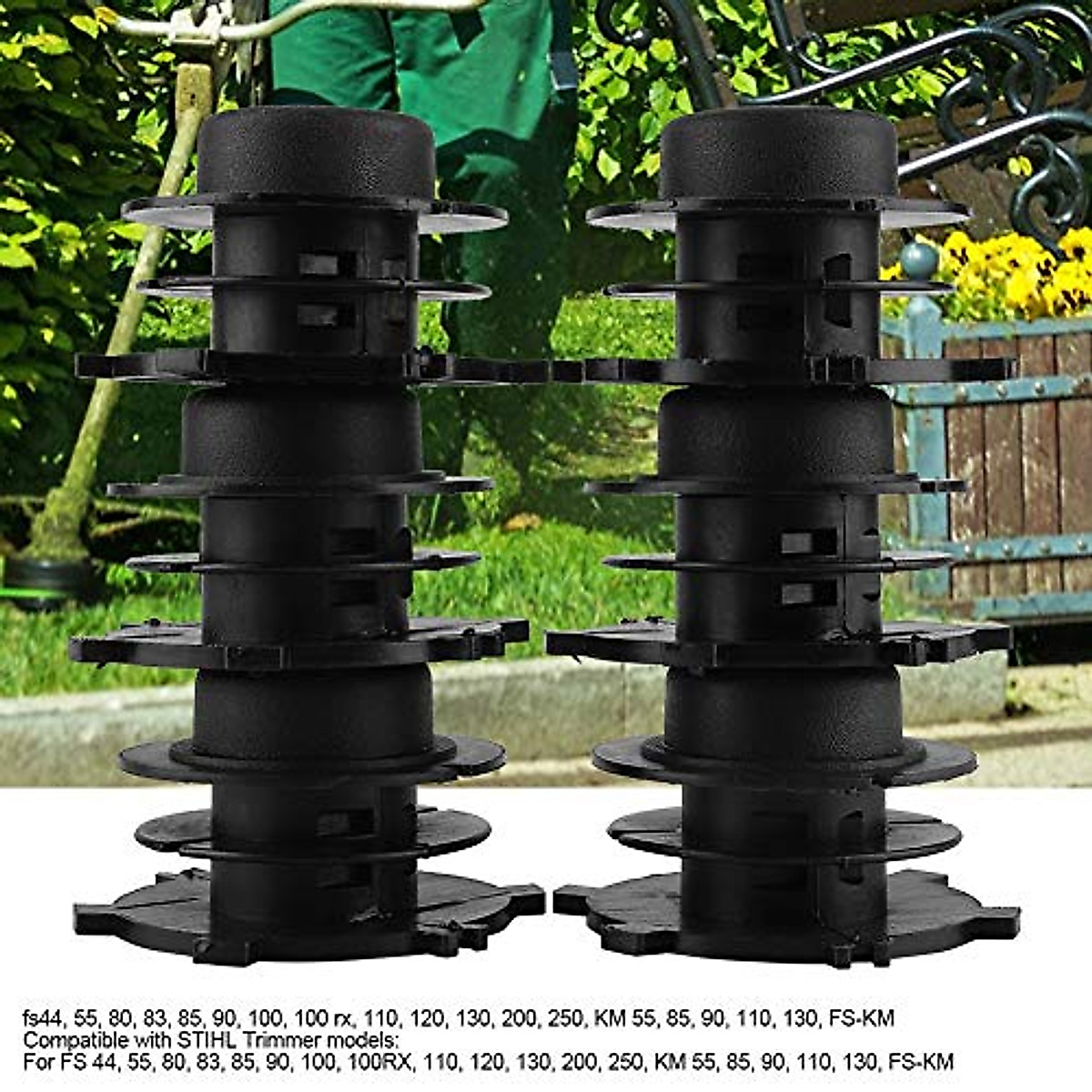 TOPINCN 6pcs/Set Spool String Trimmer Bump Head Cap Cover for Autocut 25-2 FS44 FS55 FS80 Garden Mower Brushcutter Part Accessory