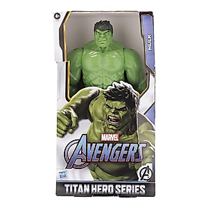 Marvel Avengers Titan Hero Series Blast Gear Deluxe Hulk Action Figure, 30-cm Toy, Inspired ByMarvel Comics, for Children Aged 4 and Up,Green