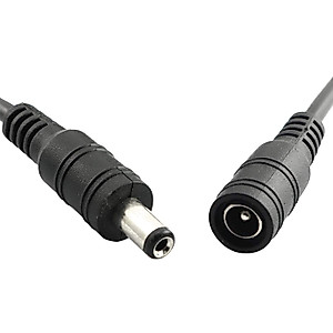 Maxmoral 1pc DC 12V 24V LED Strip Dimmer Switch with DC Female Male Adapter Single Color Mini LED Lamp Lighting Accessories Brightness Adjustable Controller Manual Knob Dimmer Switch Black