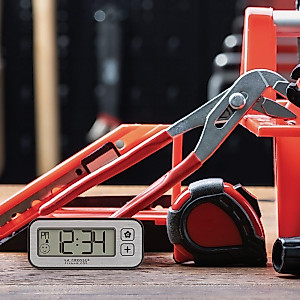 La Crosse Technology 513-148-TBP-3 Mini Digital Clock with Comfort Meter