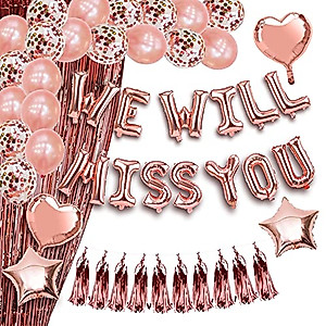 Farewell Decorations Party Going Away Party Decorations for Coworker We Will Miss You Decorations We Will Miss You Balloon Banner Goodbye Party Decorations Farewell Banner Bon voyage Party Decorations
