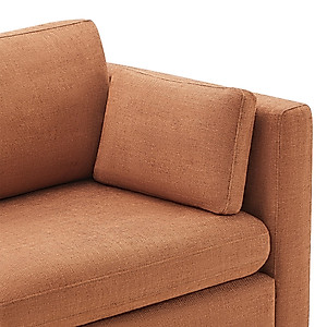 CHITA Oversized Modular Sectional Convertible Fabric Sofa Set, FSC Certified Extra Large Sectional Deep Seat Couch for Living Room,112 inch Width, 3 Seat Modern Modular Sofa, Terracotta