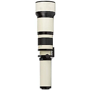 Ultimaxx 650-1300mm (w/ 2X Converter 1300-2600mm) Telephoto Zoom Lens Kit for EOS Rebel T3, T3i, T4i, T5, T5i, T6, T7 T6i, T6s, T7i, T8i, SL1, SL2, SL3, EOS 60D, 70D, 77D, 80D, 90D, 5D III, 5D IV, 6D