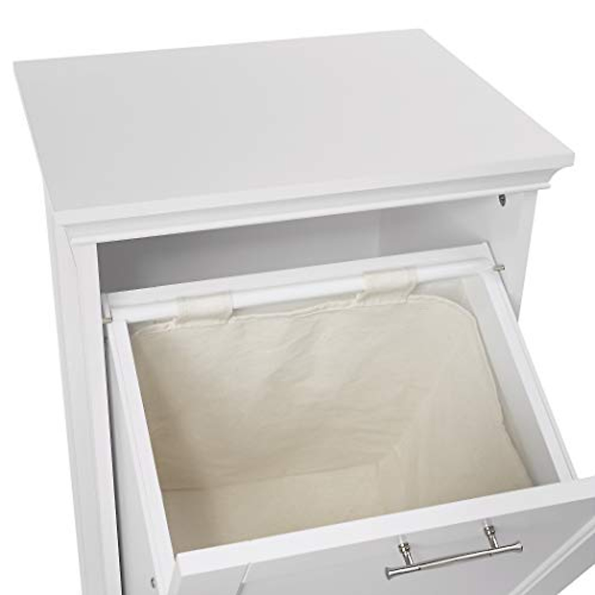 Somerset Tilt-Out Laundry Hamper, White