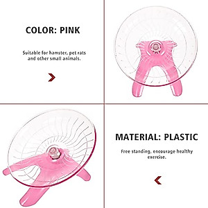 Mipcase Small Animal Exercise Wheels Hamster Wheels, Hamster Silent Chinchilla Wheel Household Rat Wheel Hedgehog Wheel Flying Saucer, Hamster Hamster Wheel