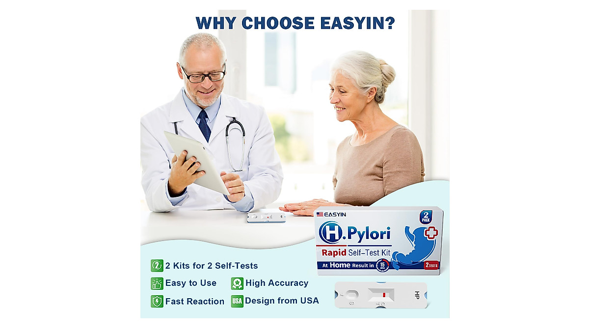 EASYIN H Pylori Test Kit | Fast & Accurate Home Test (2 Pack)