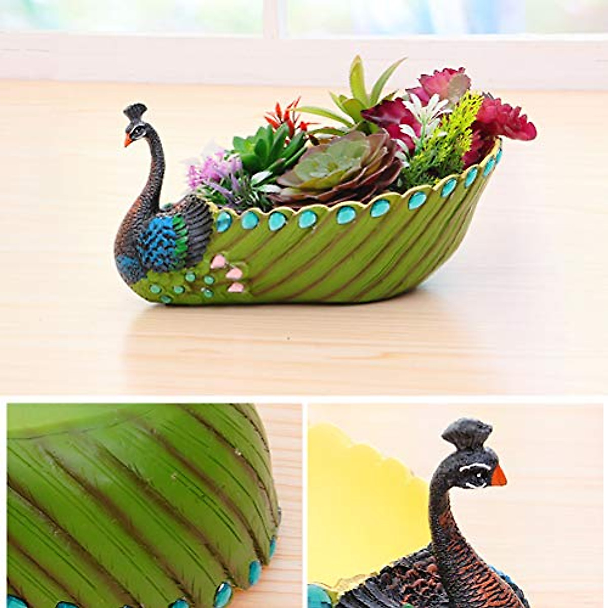 Unique Pots Mini Pots Flowerpot Flower Pot Plant Holder Planter Pots Garden Pot Tiny Pots Plants Pots Animal Planter Cute Planters Cactus Pots Plant Container Peacock Small Pot