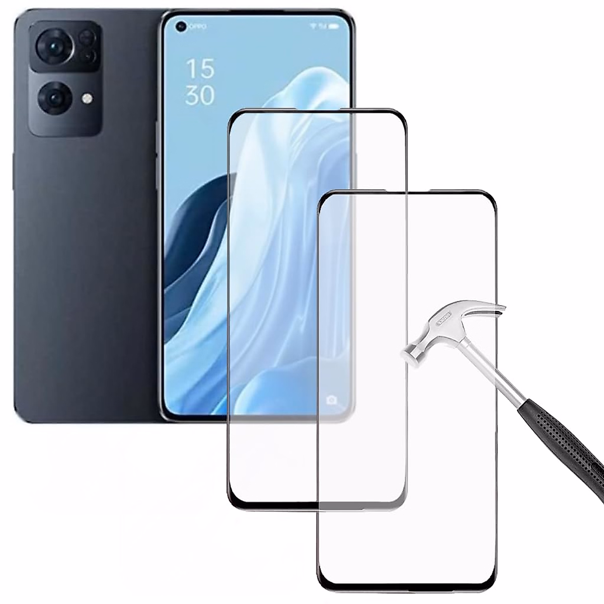 Coqecase [2pack] Unbreakable matte term ceramic screen protector for Oppo Reno 7 5g